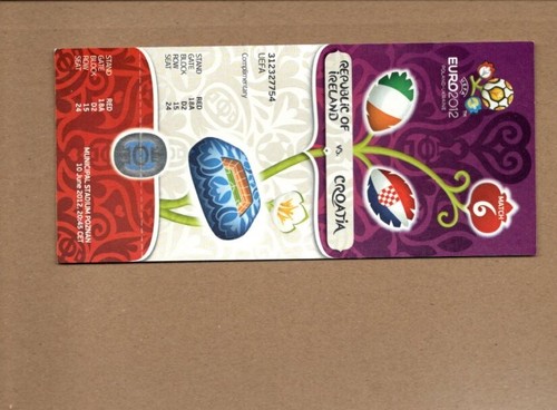 Unused Ticket - EURO 2012 Ukraine v Sweden 11.6.2012 | eBay