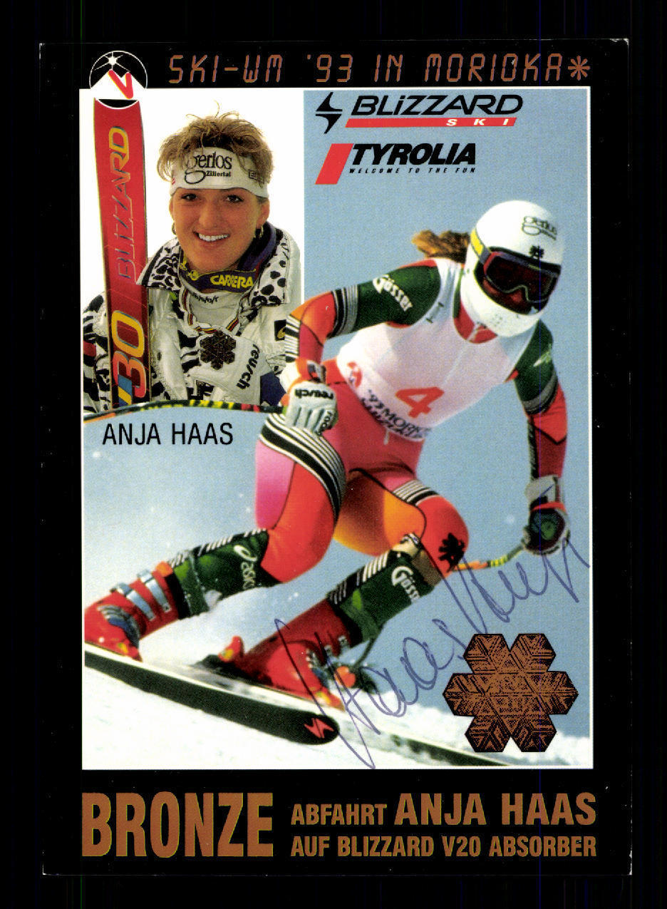 Anja Haas Autogrammkarte Original Signiert Skialpin + A 211331 | eBay