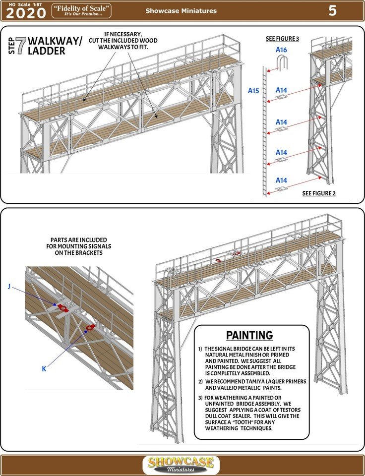 HO Scale Steel Frame Signal Bridge Kit (2020) | eBay