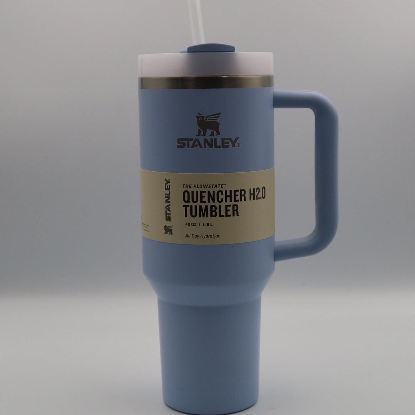 Stanley FlowState Quencher H2.0 Tumbler 40oz Heather Blue DSG Brand New