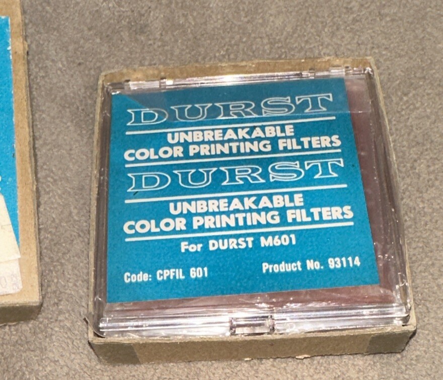 Durst Color Printing Filters for Durst M601 Enlarger Unbreakable ...