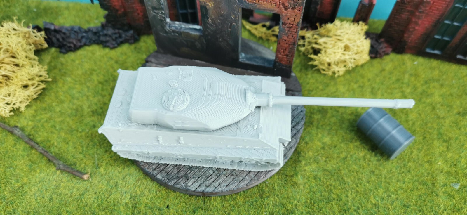 E-75 Panzer "Tiger III Aufs. E" 128mm "Tigerzahn" Wehrmacht Bausatz 1/ ...