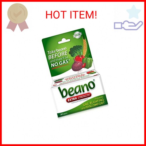 Beano Ultra 800 Gas Prevention, Food Enzyme Dietary Supplement, Help ...