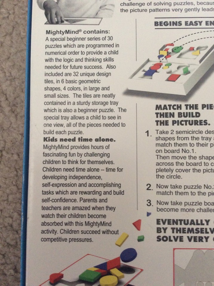 Used Mighty Mind Makes Kids Smarter Puzzles Educational Award Winning ...