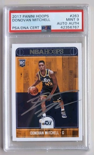 NBA Hoops Donovan Mitchell Rookie Autograph PSA 9 | eBay