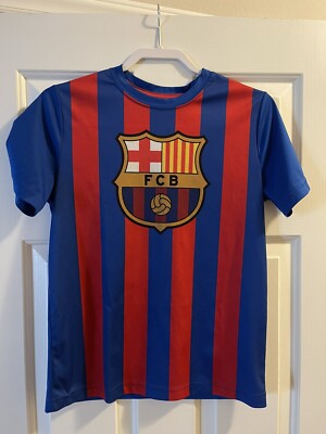 FCB Fútbol Club Barcelona T-Shirt Red Blue Size Youth XL Made In MX | eBay