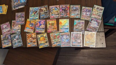 Pokemon Card Lot 100 Official TCG Cards + Ultra Rare | VMAX GX EX ...