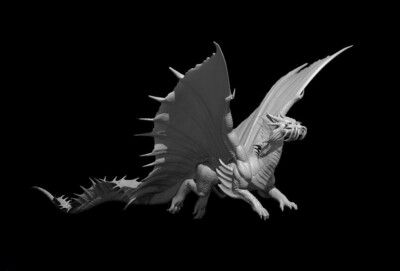 Young Gold Dragon Flying 28mm Scale DND D&D Tabletop Miniature | eBay