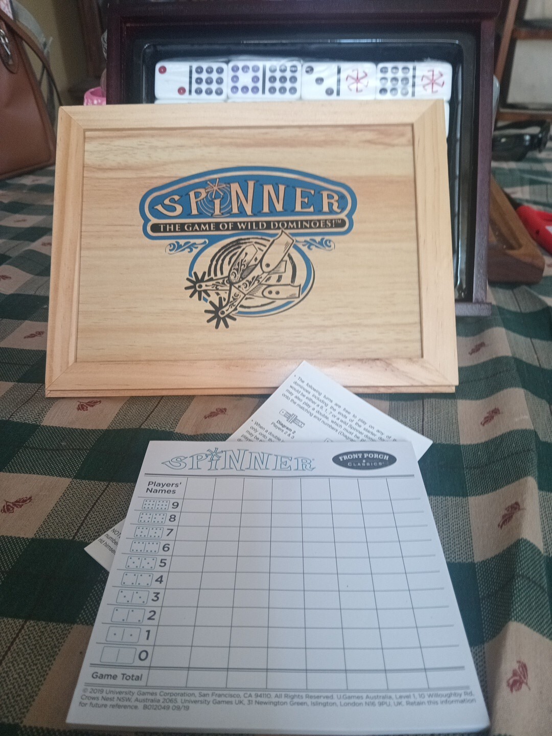 Spinner The Game of Wild Dominoes Front Porch Classics. New! Score ...