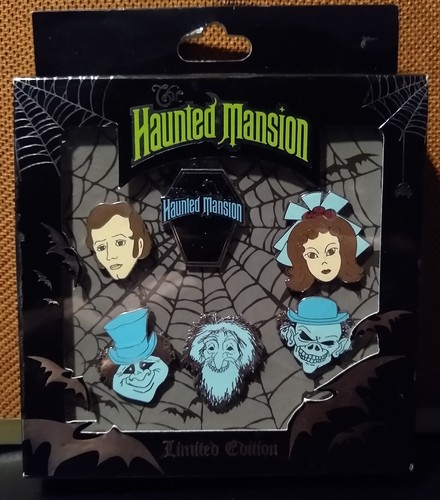 DISNEY THE HAUNTED MANSION 2008 Limited Edition Set of 6 Pins /500 FREE ...