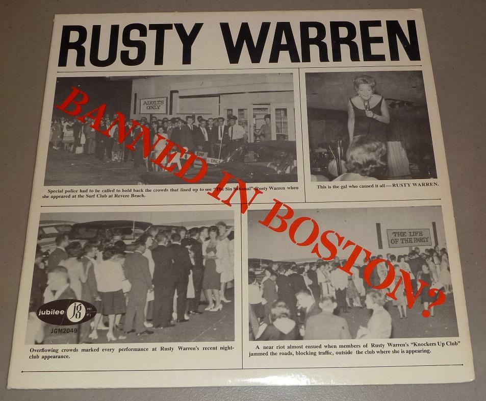 RUSTY WARREN LP - Banned in Boston? Jubilee JGM-2049 | eBay