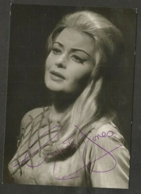 Real Photo Gwyneth Jones Welsh Opera Soprano w Original Signed 1966 5 3 ...