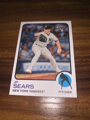 JP Sears Rookie Card 2022 Topps Heritage High Number RC #529 New York ...
