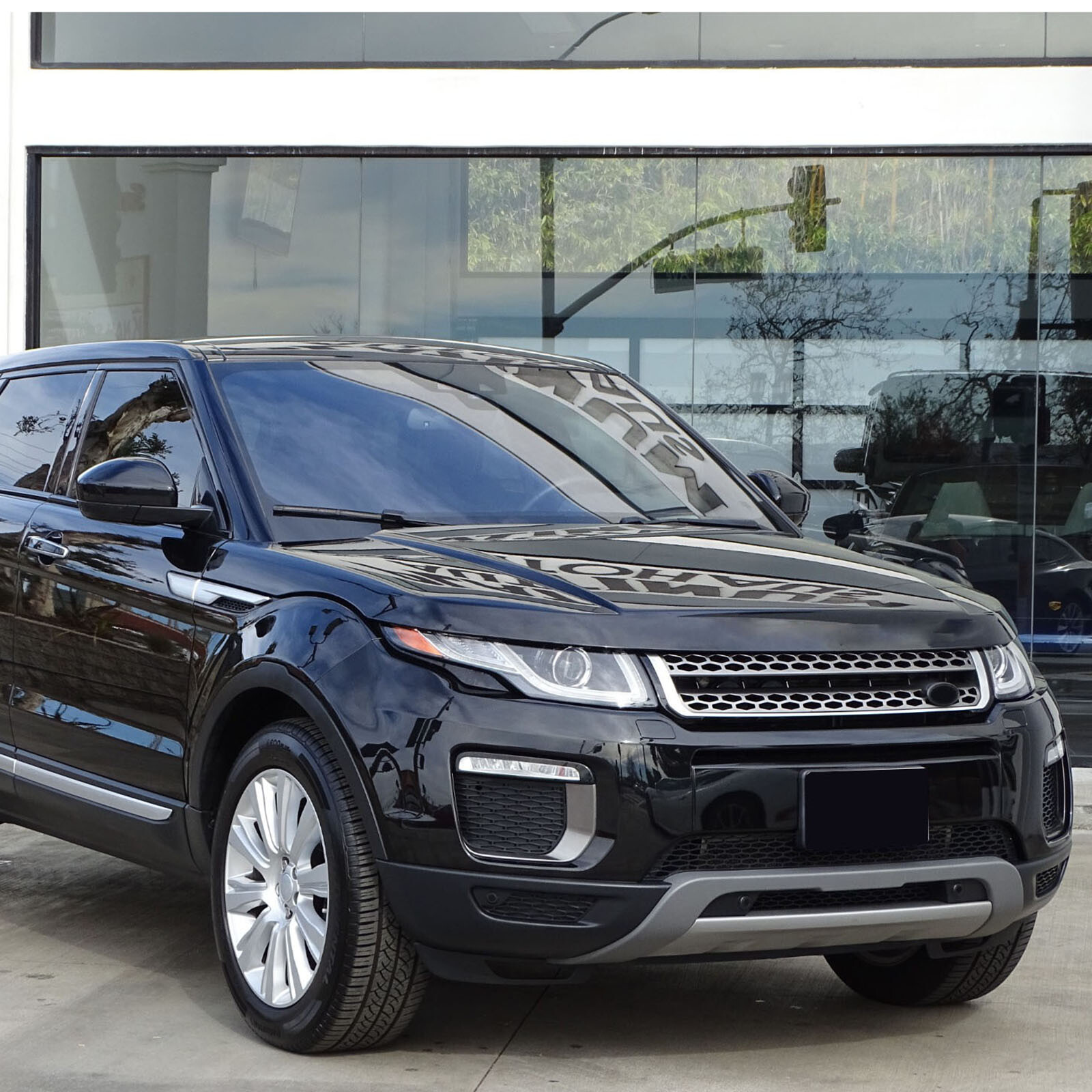 Silver Front Bumper Skid Plate Trim For 2016-2018 Range Rover Evoque ...