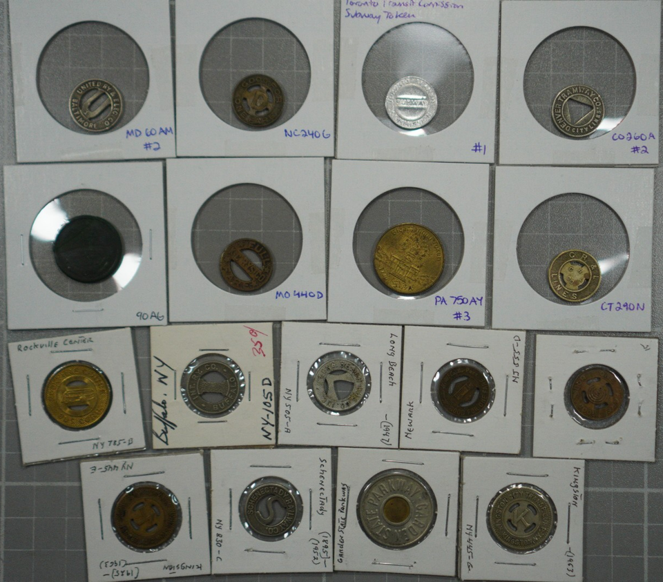 Lot of 148 Transit Tokens, mostly United States | eBay