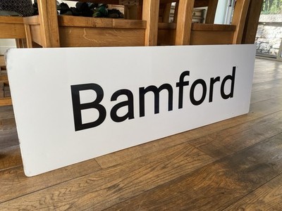 Bamford Railway Station Sign | eBay UK