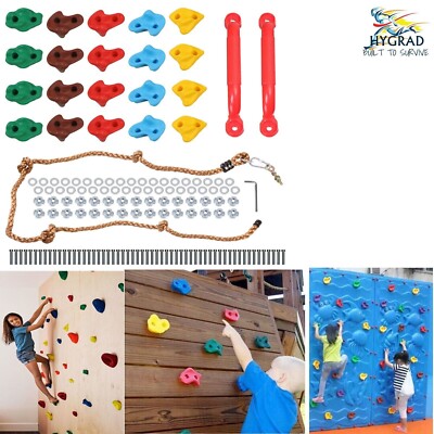 20 Pack Kids Climbing Grips Climbing Wall Kit For Home Garden Kids ...