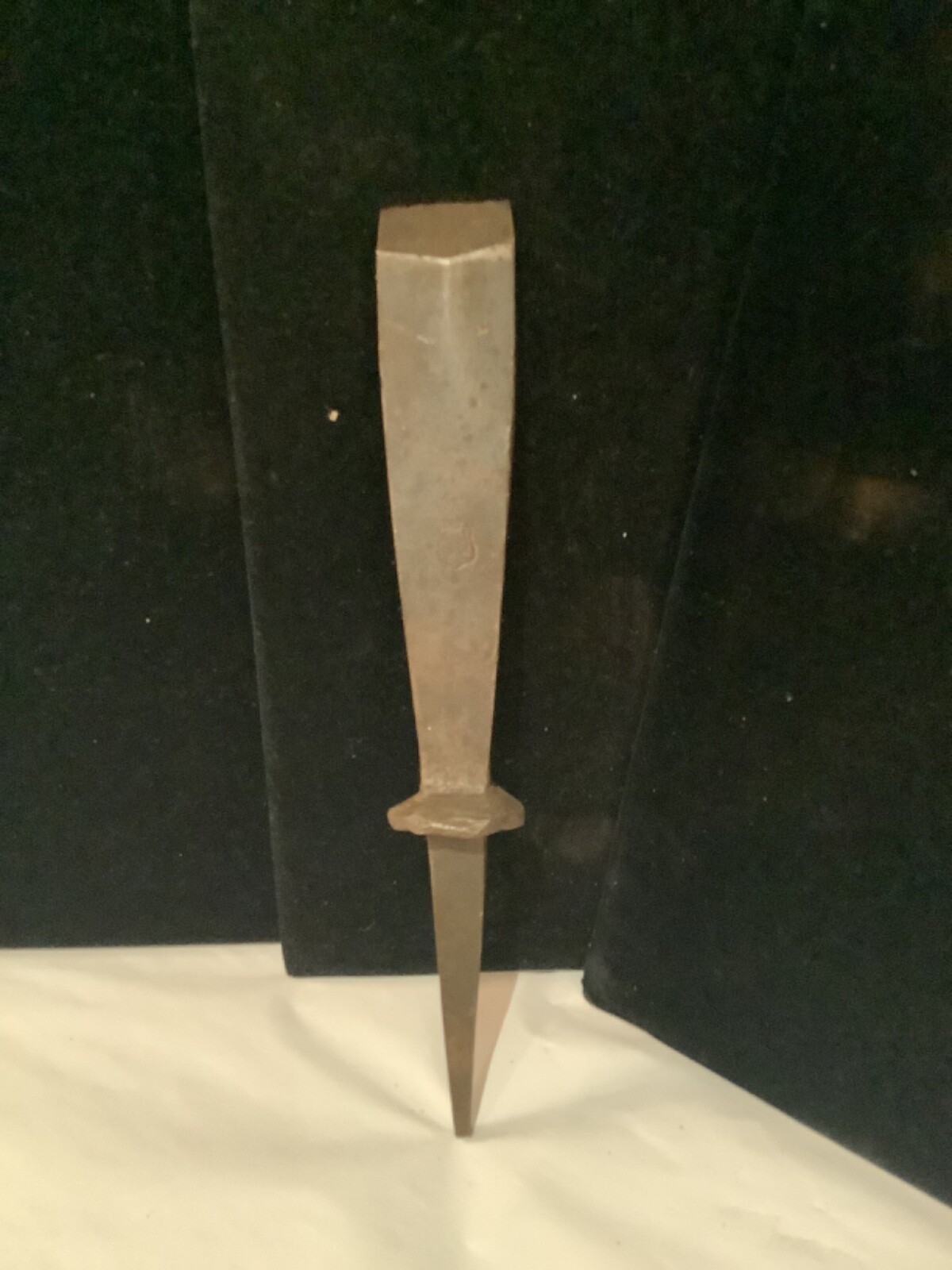 RARE VINTAGE VERY UNIQUE SIGNED BLACKSMITH ANVIL TOOL MUST SEE NO RES ...