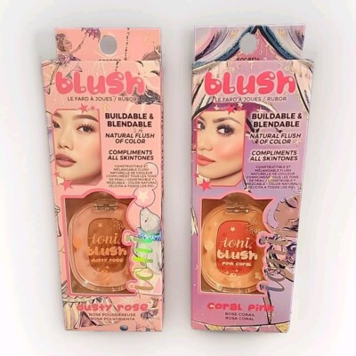 Set of 2 - Ioni Cosmetics The Beauty Fair Blush, Dusty Rose & Coral ...