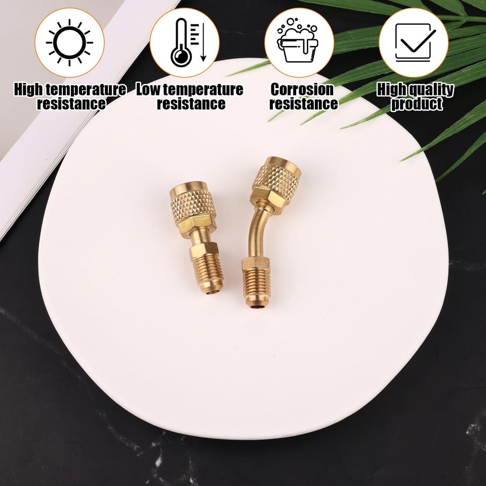 Straight Adapter & Angled Adapter, R410A Adapter Mini Split Adapter 5/ ...