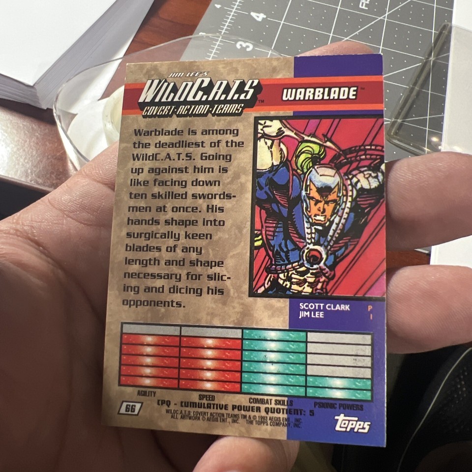 Jim Lee WildCATS Wildcats Warblade - 1993 Trading Card Topps #66 WWW | eBay