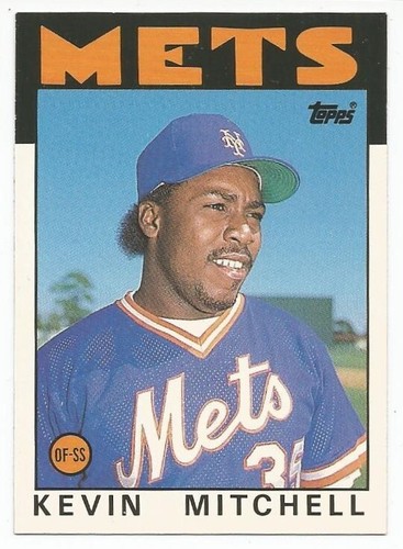 1986 Topps Traded Kevin Mitchell Mets rookie card #74T, Mint condition ...