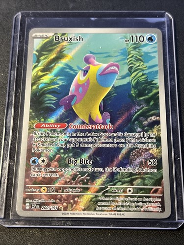 Pokemon TCG Surging Sparks Bruxish Illustration Rare Holo Card 200/191 ...