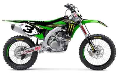 D'COR - Complete Graphics Kit - Kawasaki Monster Team - Kawasaki KX250F ...