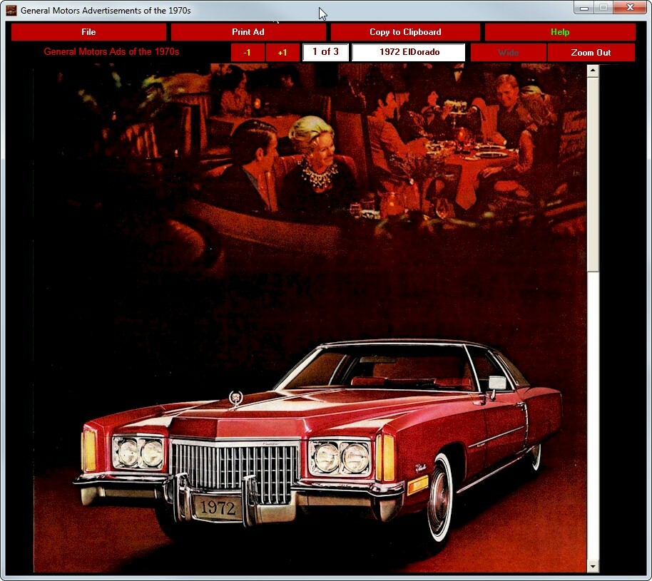 GM Car Ads 1970s CD-ROM General Motors Auto | eBay