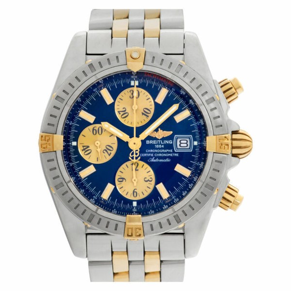 Breitling Chronomat Blue Men's Baton Indexes Watch - B13356 for sale ...