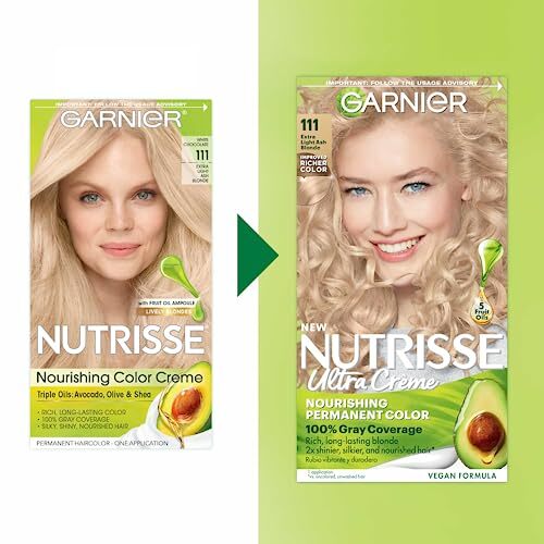 Garnier Nutrisse 111 Extra Light Blonde White Chocolate Permanent Hair ...