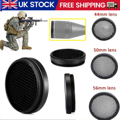 Rifle Scope Sunshade Protective Caps Honeycomb Mesh Scope Protector 44 ...