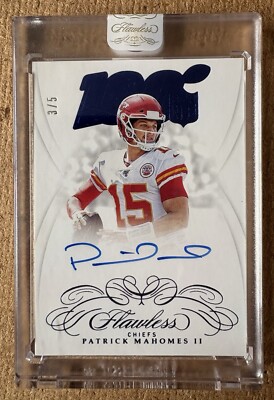 2019 Flawless Patrick Mahomes Auto 3/5 🐐 🔥🔥🔥 3 Peat 🐐🔥🔥🔥 | eBay