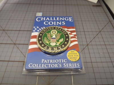 CHALLENGE COIN, NEW UNITED STATES ARMY LOGO Enameled PATRIOTIC 1-5/8 ...
