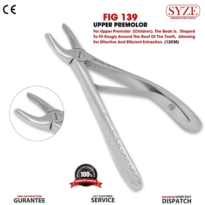 Dental Surgical Extracting Forceps Kids Upper Premolars Root Lab Pliers ...