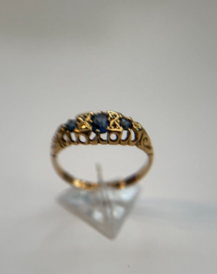 Blue Garnet Engagement Ring