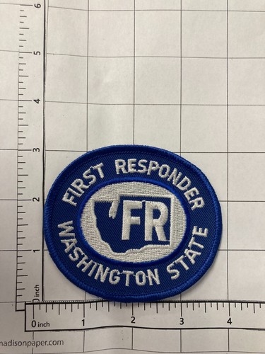 Washington State First Responder Blue/White Patch EMT, EMS, Paramedic ...