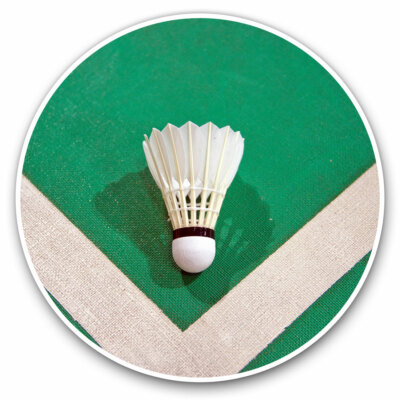 2 x Vinyl Stickers 10cm - Cool Badminton Shuttlecock Cool Gift #3073 ...