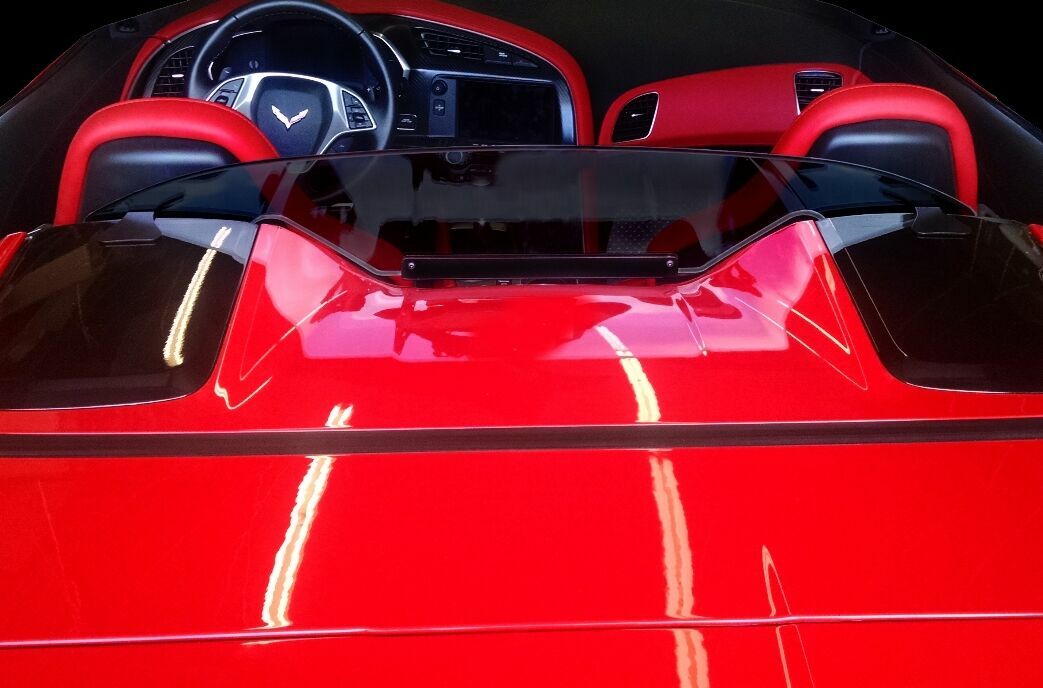 Wind Restrictor ® For 14-19 Corvette C7 Convertible SMOKE Wind ...