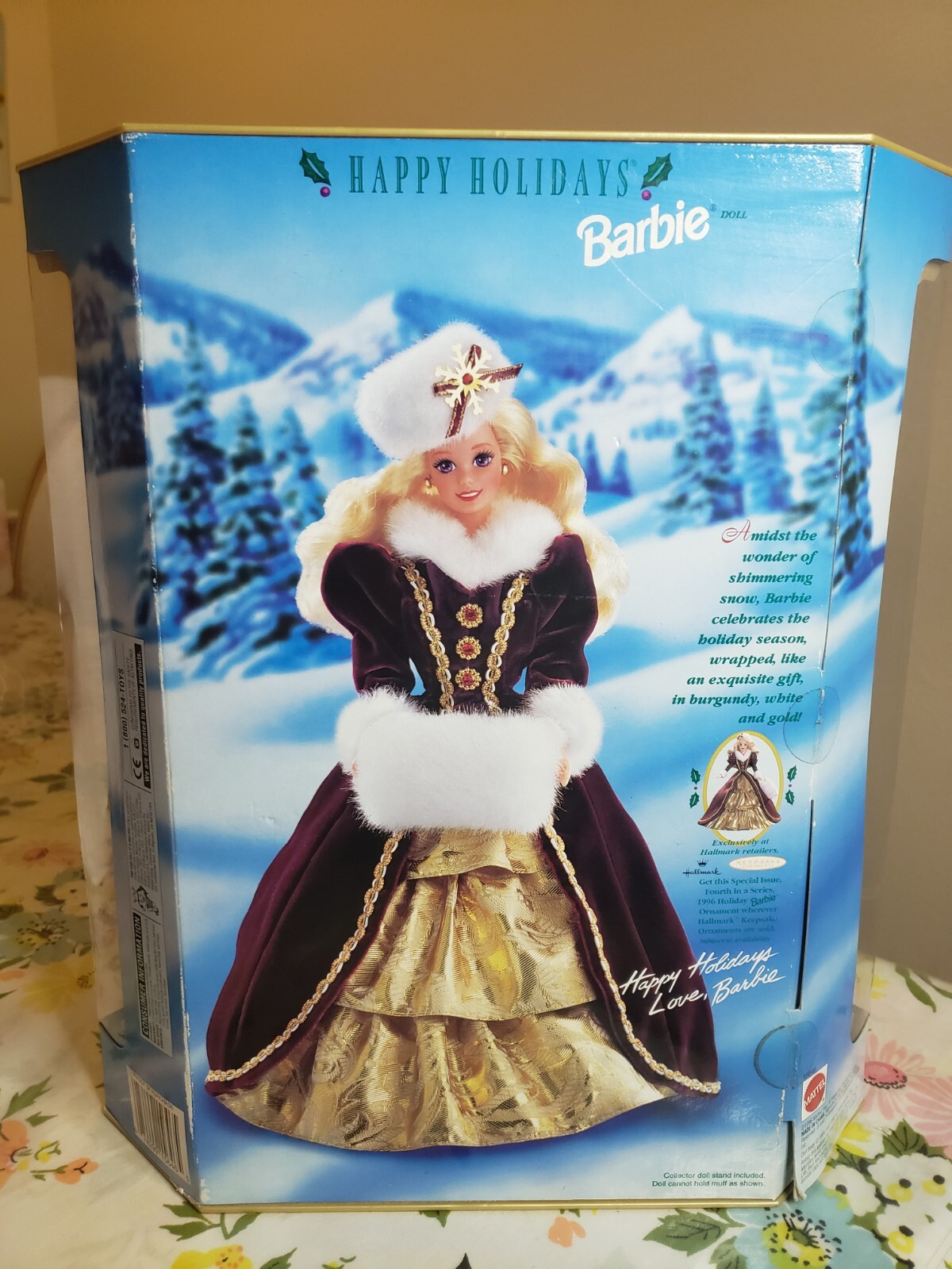 1996 Holiday Barbie Special Edition Happy Holidays Barbie Doll New in ...