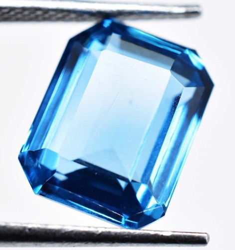 Saphir bleu de mer naturel de 6,30 ct, forme rayonnante, pierre ...