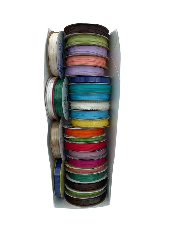1/8" 3/8 Ribbons Assorted Brands Ribbons Colors Assorted Colors Lot Of ...