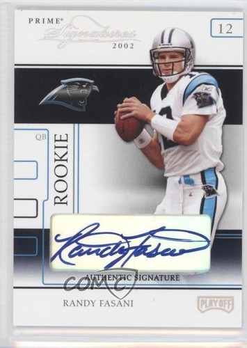 2002 Playoff Prime Signatures Authentic /120 Randy Fasani #94 Rookie ...