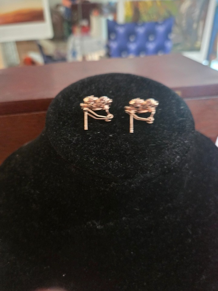 Women's rose gold plated earings English Lock Backs | eBay