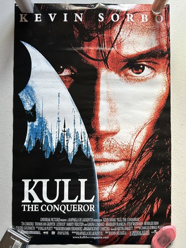 ORIGINAL KULL THE CONQUEROR 11x17 INCH MEDIUM MOVIE POSTER RARE KEVIN ...