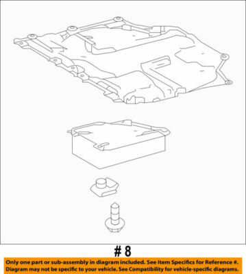 51410-47020 Toyota Cover, engine under, no.1 5141047020, New Genuine ...