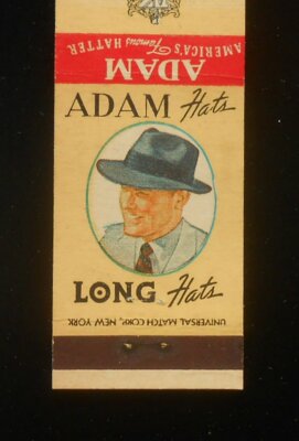 1943 Adam Hat Hamberger's Men's Wear Sam Taub's Boxing Ring Buffalo NY ...