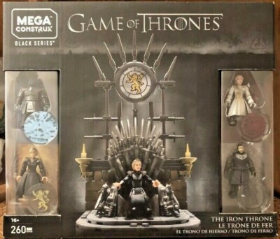 MEGA CONSTRUX GAME OF THRONES THE IRON THRONE Black Series 260 Pieces ...