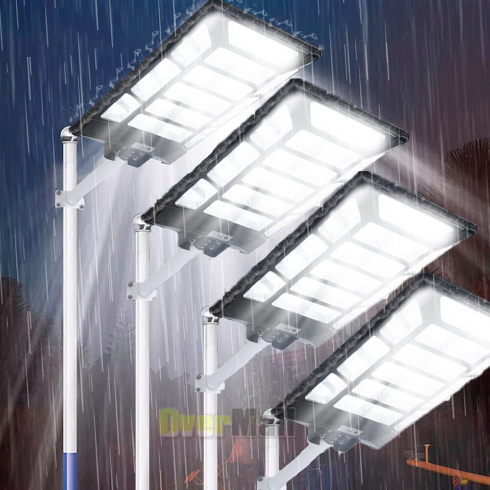 9900000000LM 2000W Commercial Solar Street Light Parking Lot Lamp Road ...