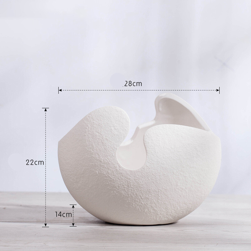 Eggshell Shape Ceramic Vase for Home Office Décor | eBay UK